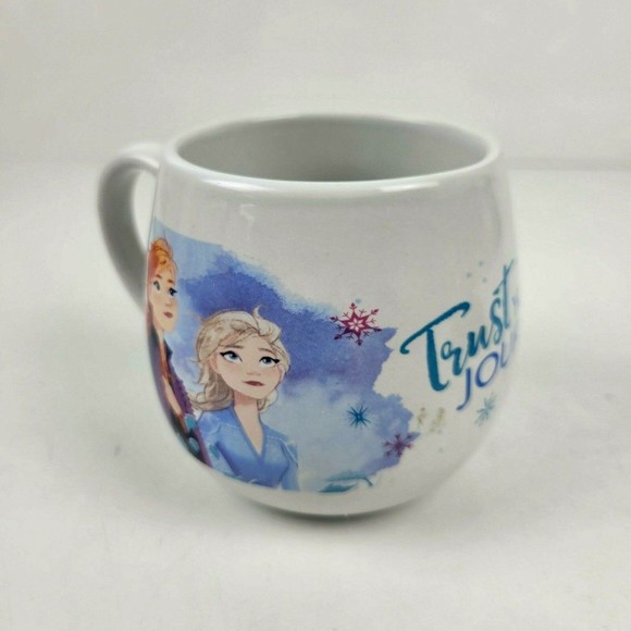 Disney | Dining | Frozen Elsa And Anna Coffee Mug Trust Your Journey ...